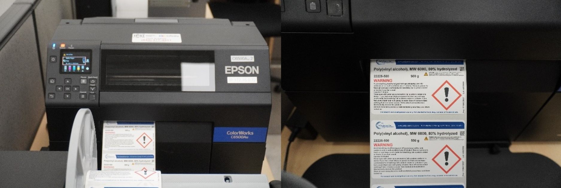 Polysciences Installs Epson ColorWorks On-Demand Printers for GHS Labeling | Epson US